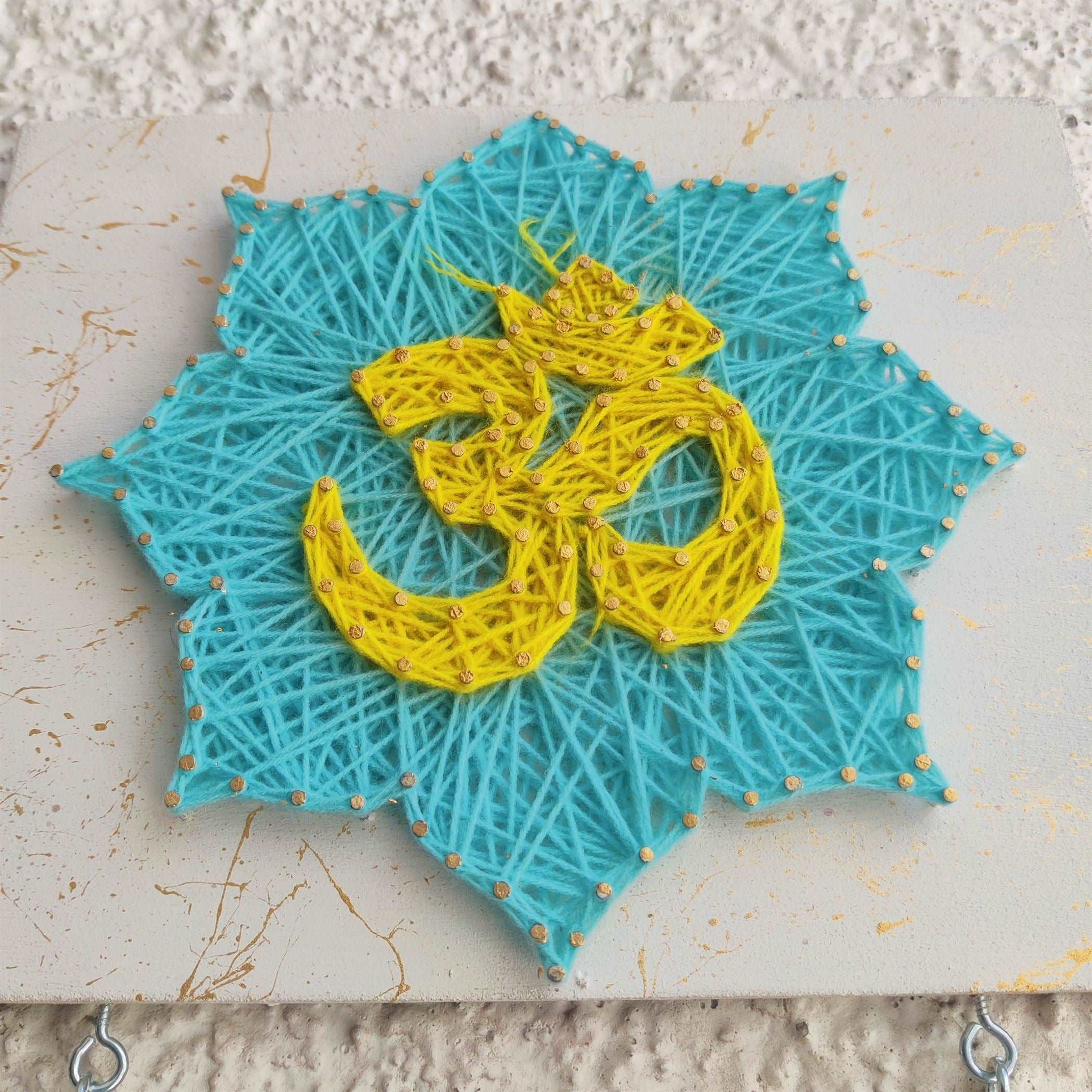 Om Flower Nameplate – QuirkyFY